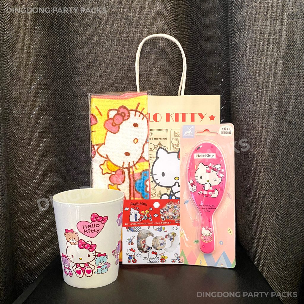 Hello Kitty Theme with Customized Name Label – Dingdong Party Packs