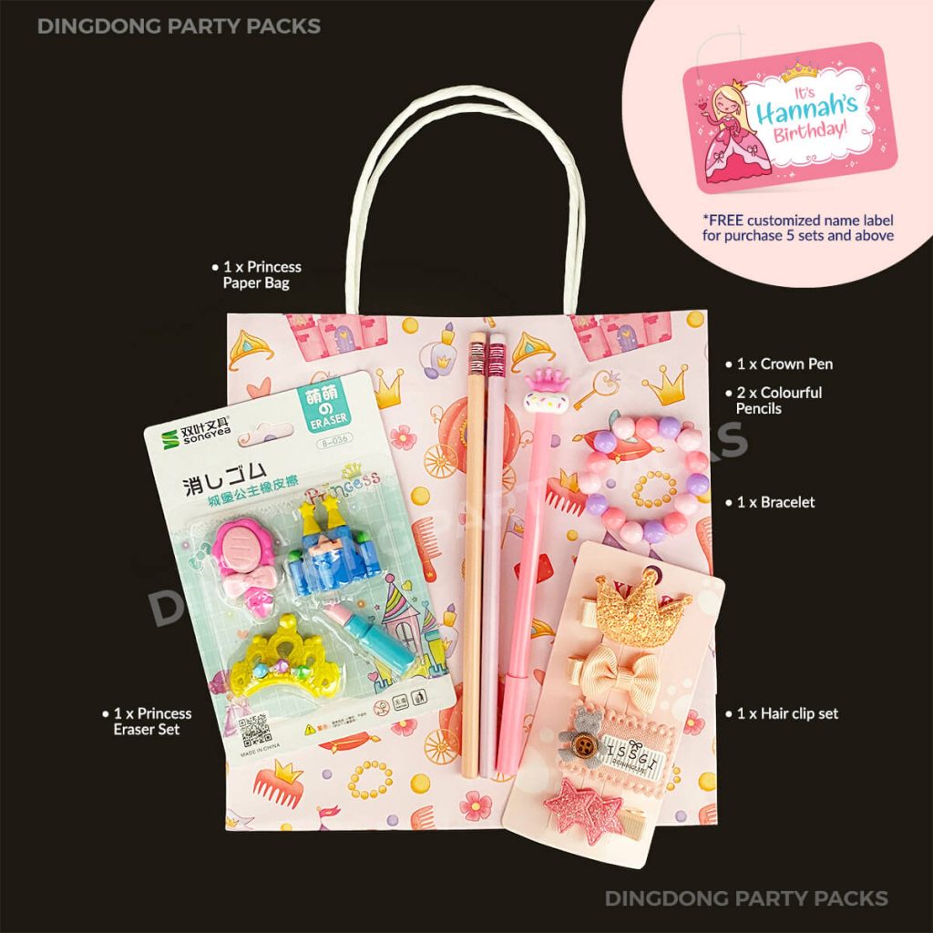 Princess/ Girl Theme - Birthday Party Pack / Goodies / Gift Set/ Door ...