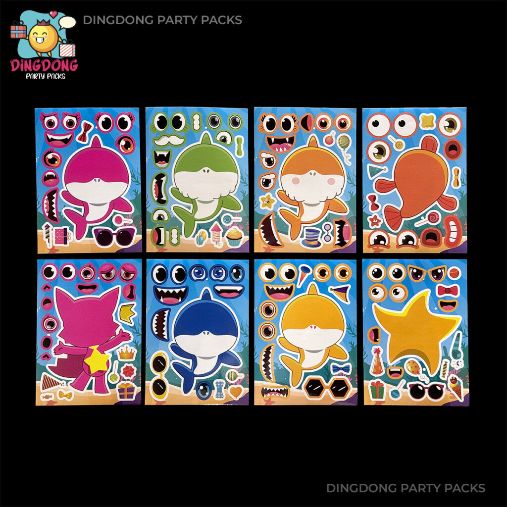 Baby Shark Theme Party Pack - Birthday Party Pack / Goodies / Gift Set ...