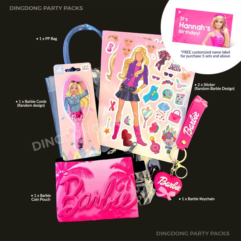 Barbie Theme Party Pack - Birthday Party Pack / Goodies / Gift Set ...