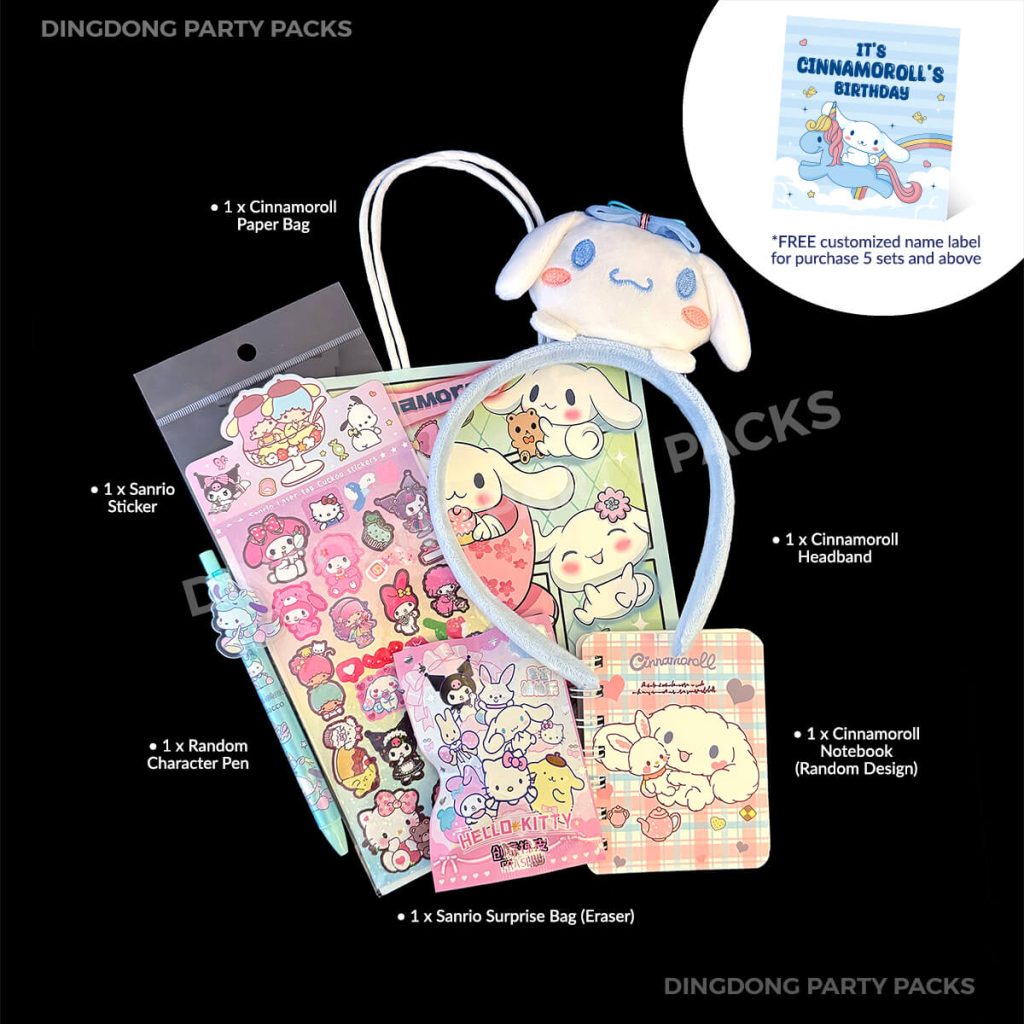 Sanrio Theme Party Pack - Birthday Party Pack / Goodies / Gift Set ...